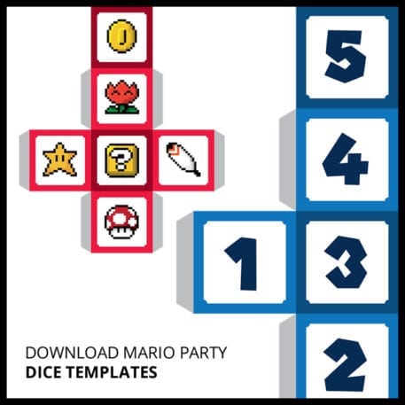 Roll up! Free Mario Party Dice Template - TeeChu