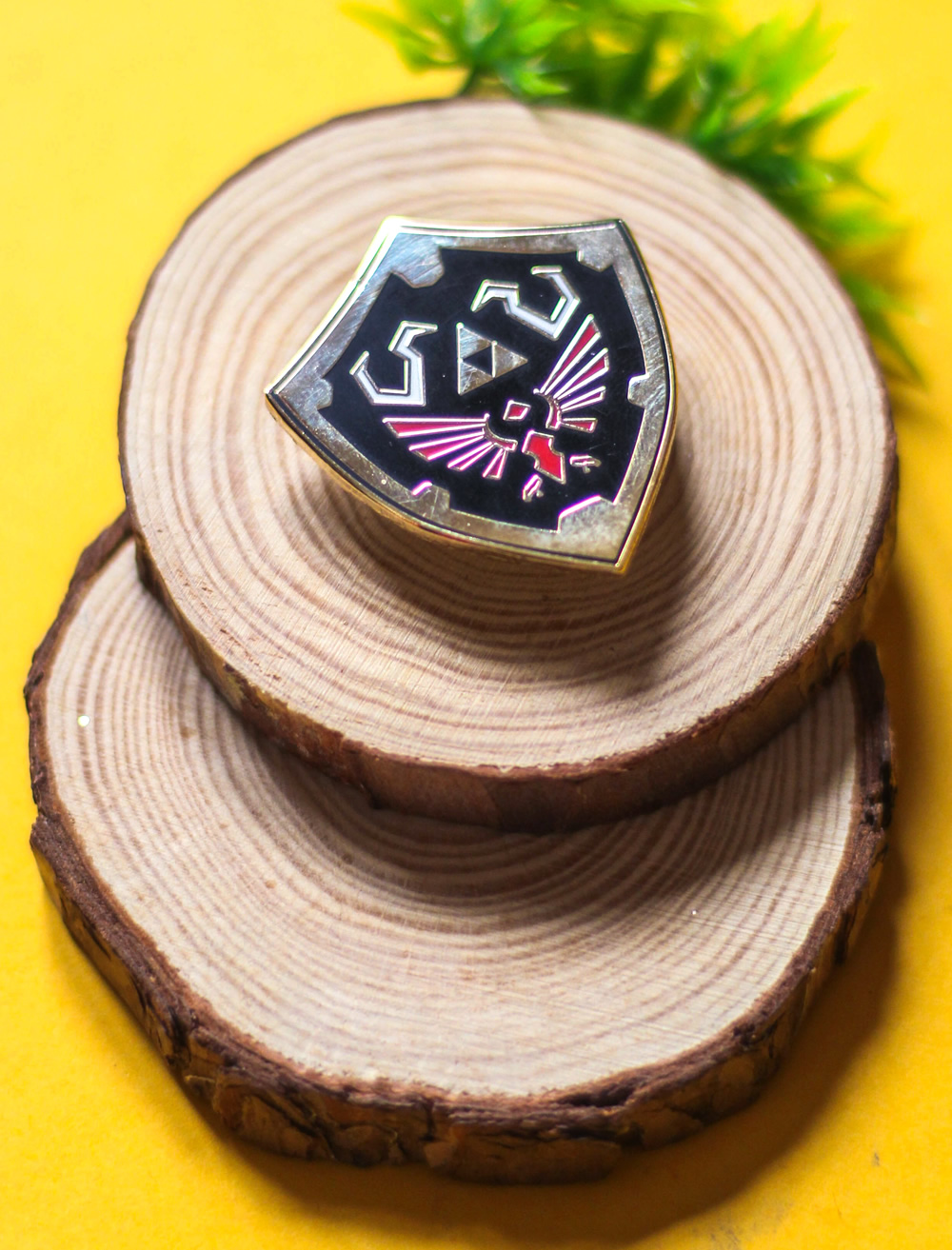 Dark Hylian Shield - Enamel Pin Badge: - TeeChu