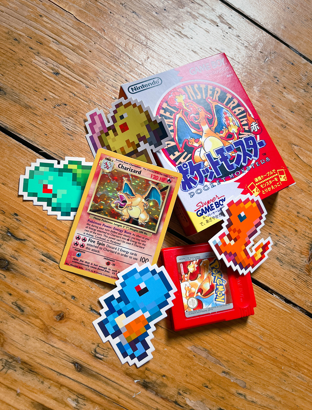 Pixel Pokemon Sticker Set - Fan design