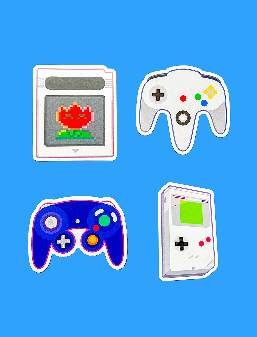 Retro Controller Sticker Set - Fan design